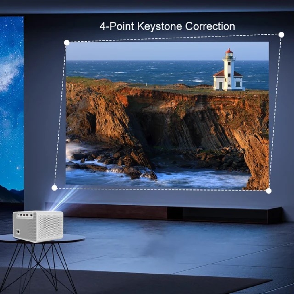 Monoz M10 1080P Smart Projector | WiFi 6 | Portable Android Projector ...