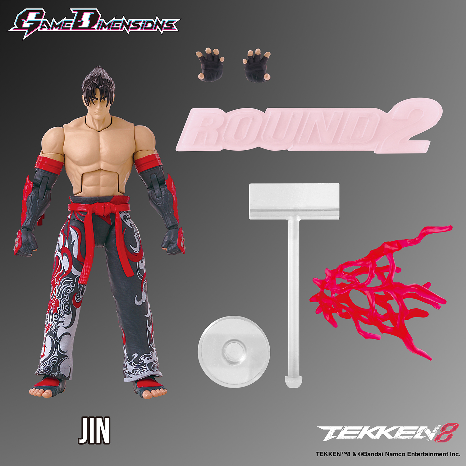 Tekken Jin Kazama Action Figure by BANDAI Game Dimensions | Shopee ...