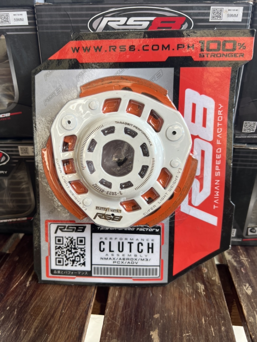 RS8 CLUTCH ASSY AND CLUTCH SHOE FOR NMAX/AEROX/M3/PCX/ADV/MIO SPORTY ...