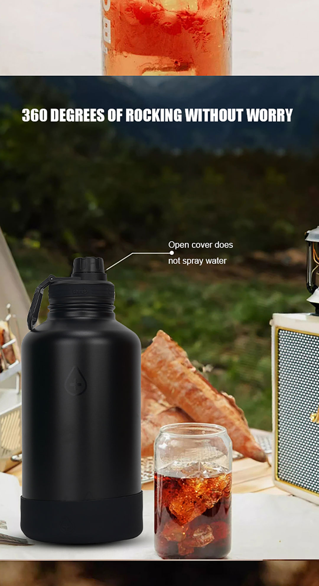 Family tumbler 64oz/14oz Auqa Flask Tumbler With Cap Lid Vacuum ...