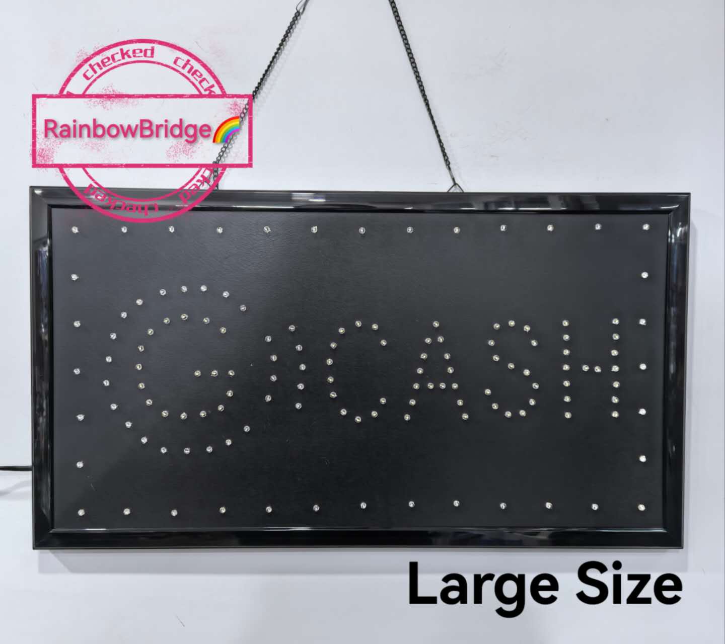 RAINBOW BRIDGE LED SIGNAGE G-CASH (New-BLUE+WHITE-Small-Large) #SIZE ...
