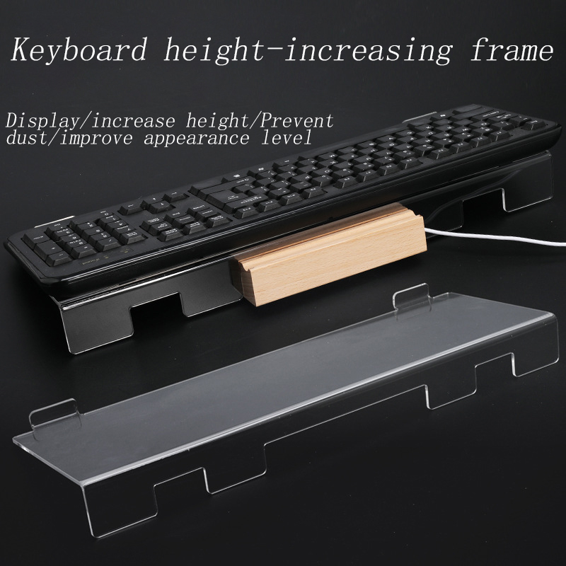 Modern stylish with lightComputer Keyboard Stand Acrylic Keyboard Riser ...