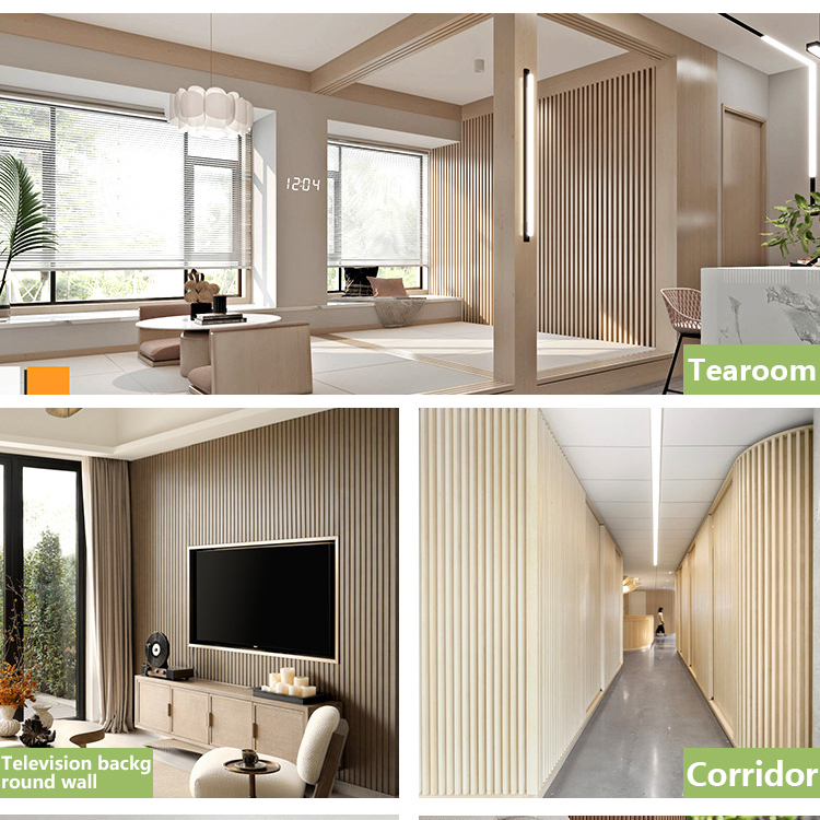 Buy 1 take 3 WPC Fluted Wall Panel Pvc Wood Panel Sticker Waterproof ...