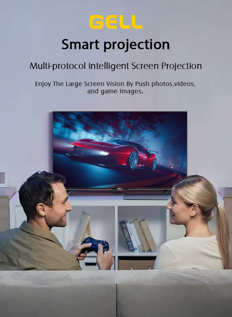 GELL 32/43 Inches Smart TV Ultra-Slim LED TV Youtube/Netflix WIFI Flat ...