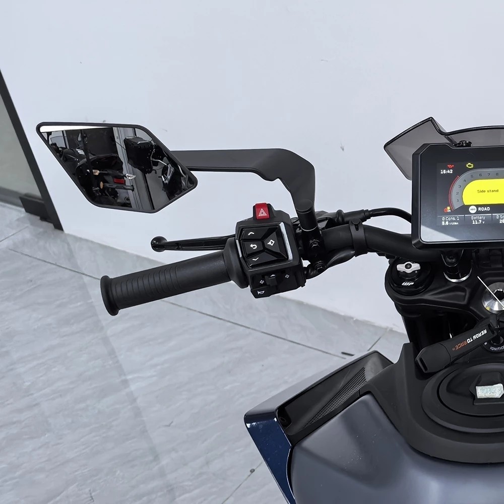 【12H Ship】Wind Wing Rotating Side Mirror V5 Alloy Stem 14*8Cm Wide View ...