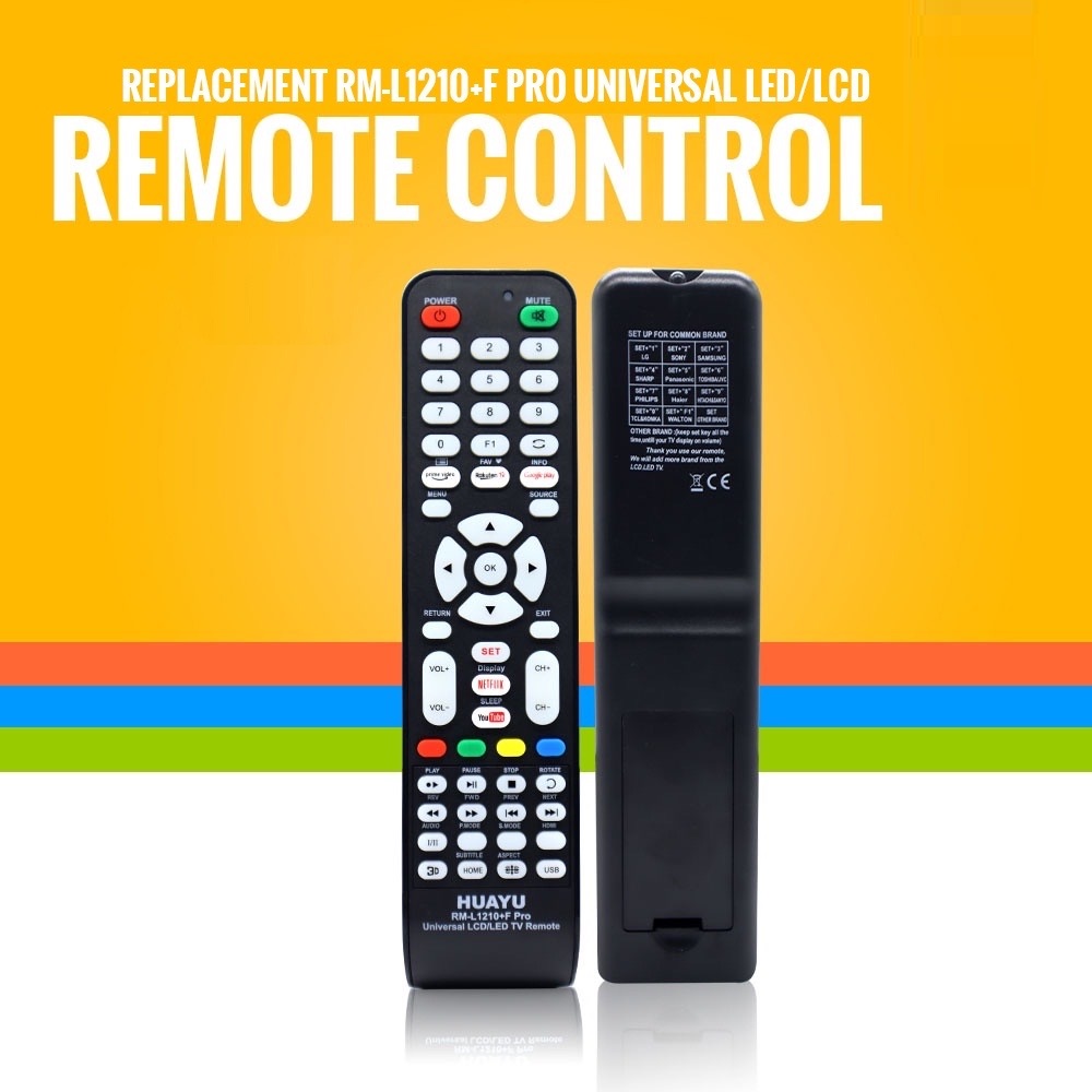 COD Huayu RM-L1120+8 Universal TV Remote Control | Shopee Philippines