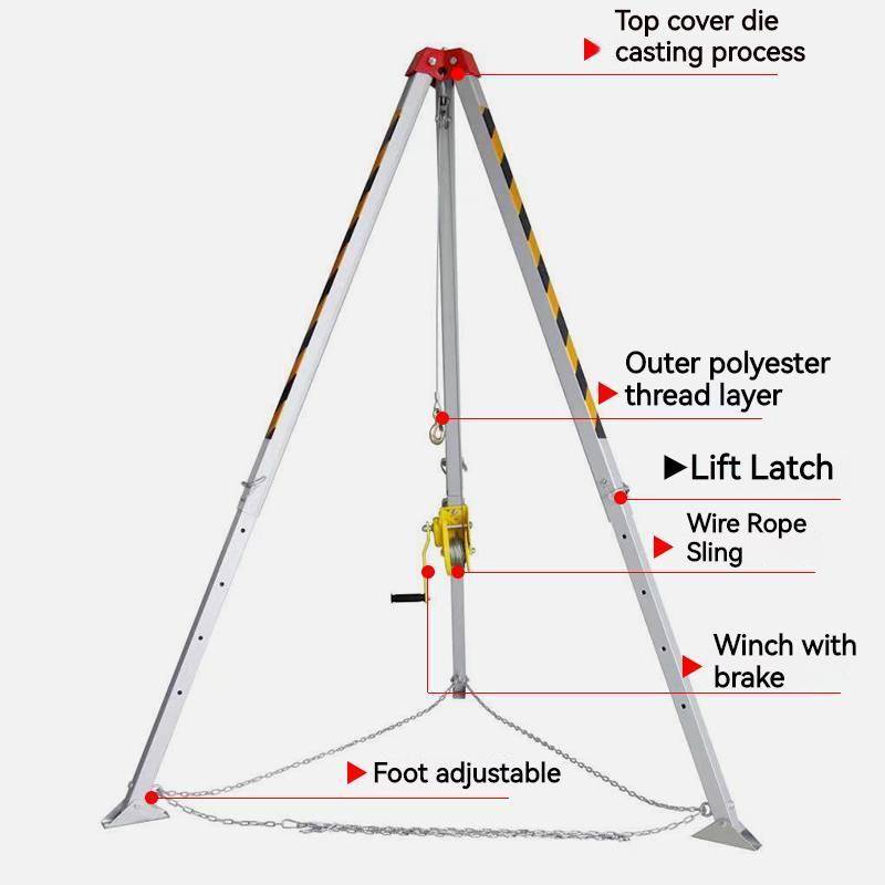 Tripod emergency rescue limited space triangular lifting bracket ...