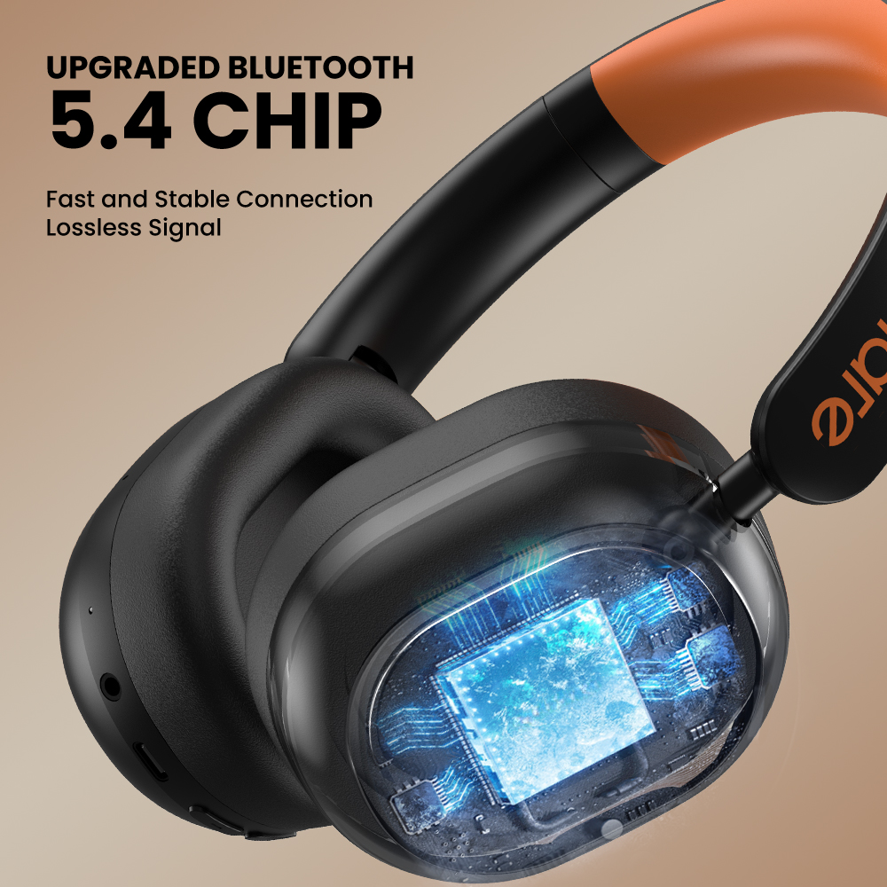 Orashare HS05 Wireless Headphones Bluetooth 5.4 Low Latency Gaming 17H ...