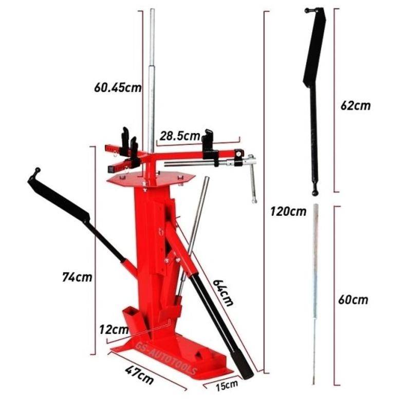 Motorcycle manual tire changer machine tire remover tyre sealant vacuum ...