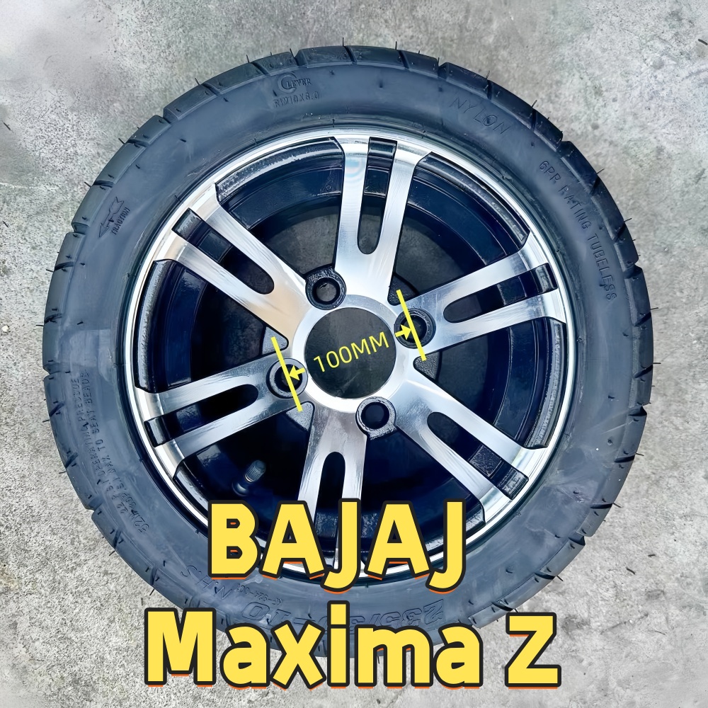 Tires and rims Bajaj Maxima Z 235/30-10 6ply Bajaj RE piaggio ape ...