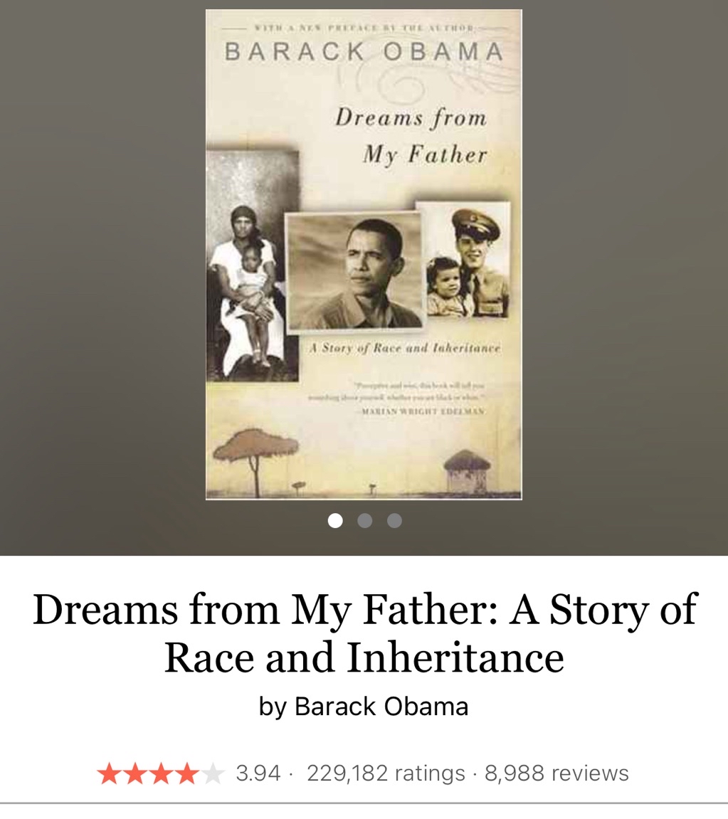 Dreams from My Father: A Story of Race and Inheritance by Barack Obama ...