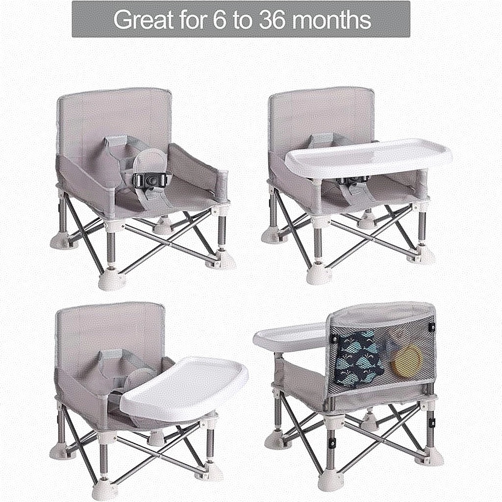 【Timoo】Baby Foldable Dining Chair Baby Feeding Table With Safety Belt ...