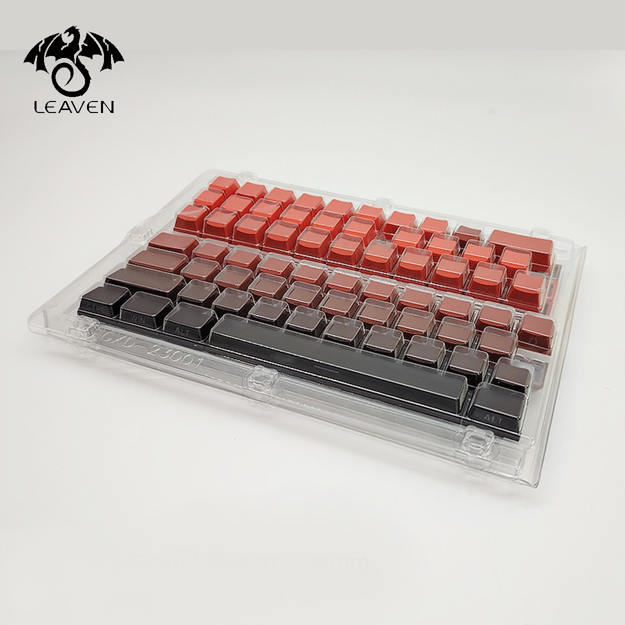 Leaven 134 Keys Gradient Side Carving PBT Two Color Injection Molding ...