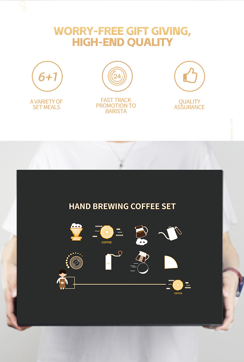 NIBU 5-Piece Pour-over Coffee Gift Set | Complete Brewing Toolkit in ...