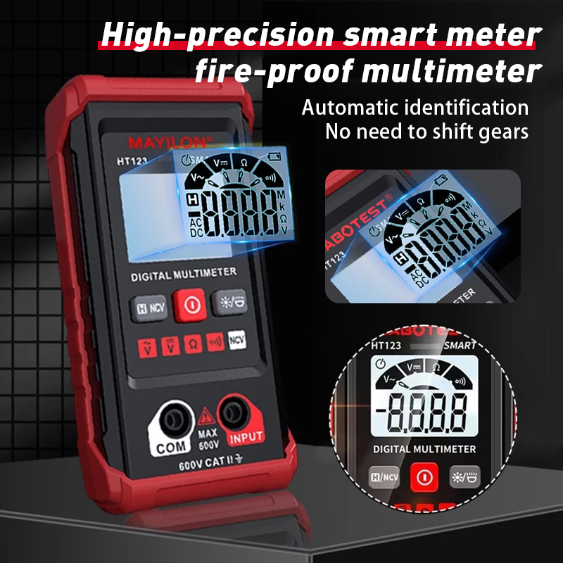 HABOTEST Ht 123 Smart Multimeter 600V Digital Multi Meter AC/DC 4000 ...