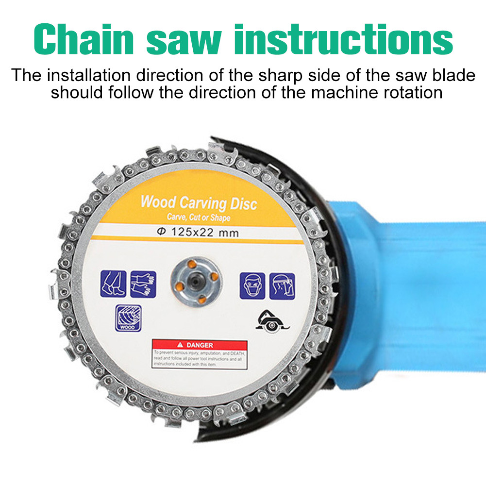 4Inch Grinder Wood Carving Chain Saw disc Grinder Cutting Shaping Blade ...