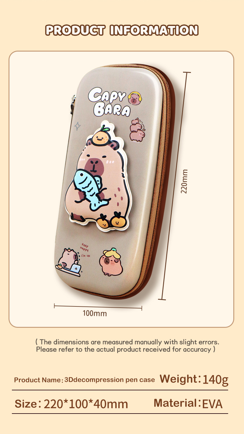 【COD+STOCK】Capybara Pencil Case For Kids Girls Pencilbox For Kids Boys Stationery | Shopee ...