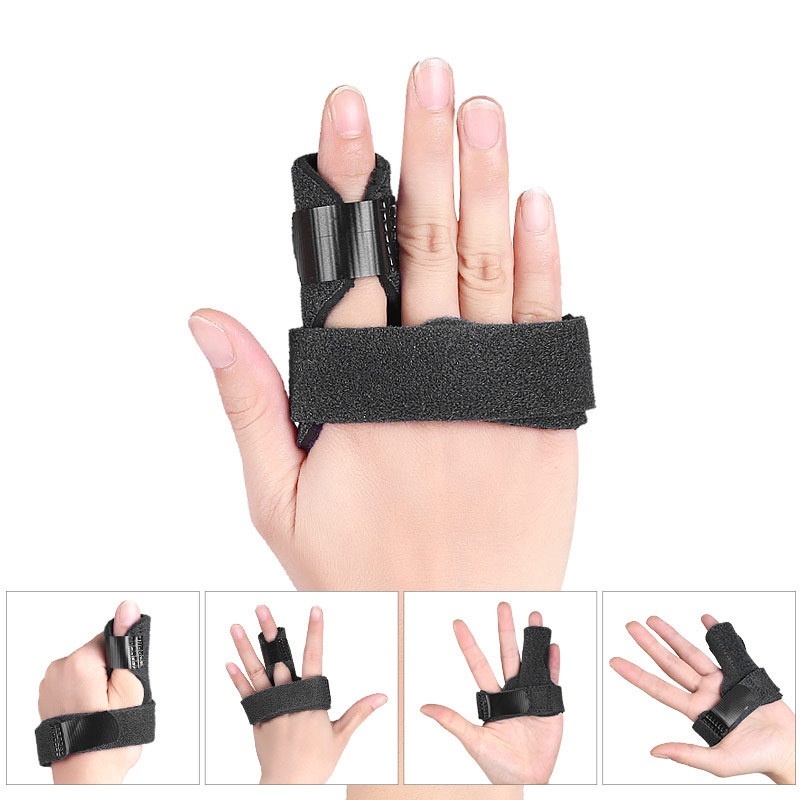 Adjustable aluminum plate support for finger fixation strap and toe ...