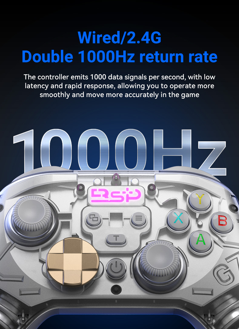 Ipega G7 Wireless Controller with Hall Effect Transparent Design For PS ...