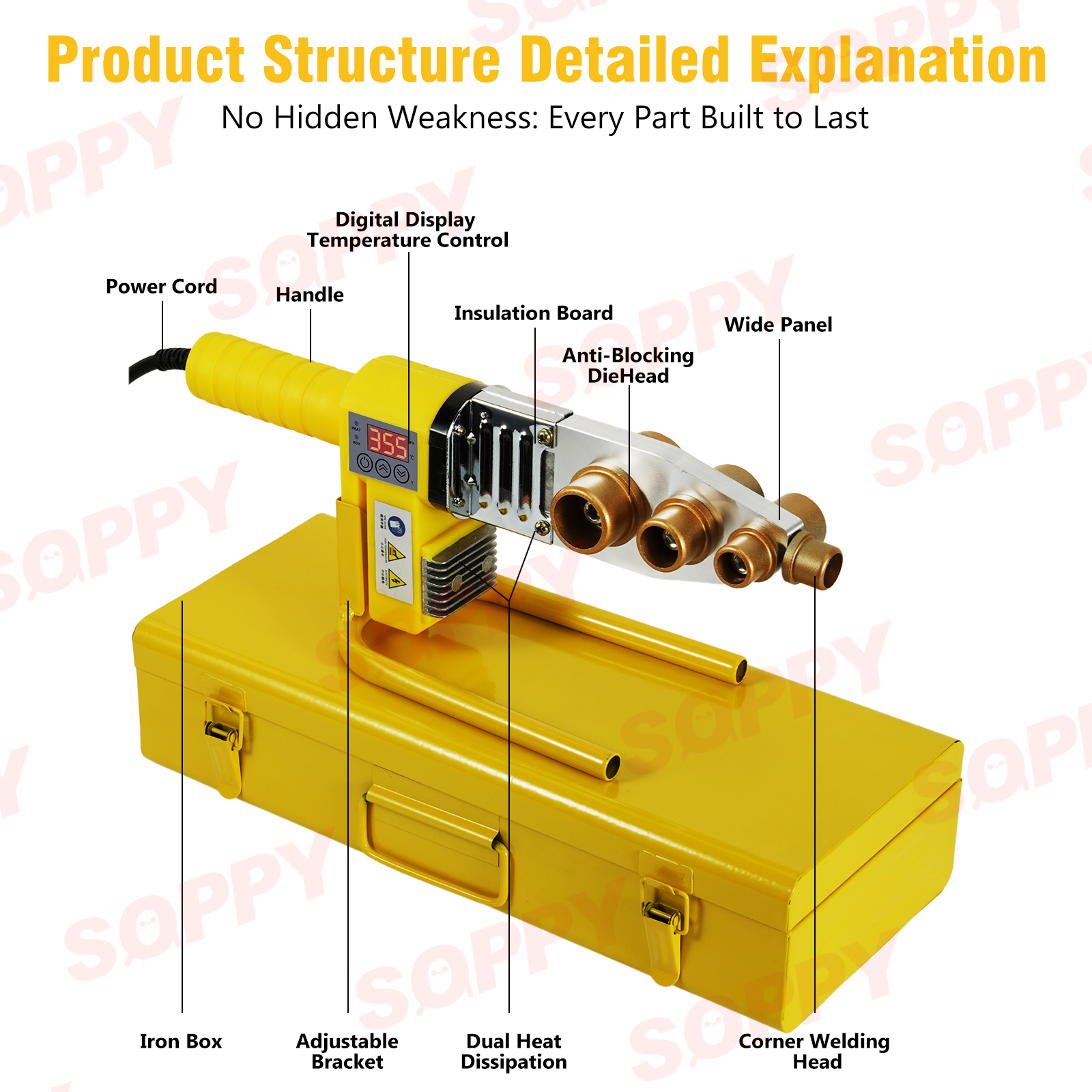 1700W PPR Heater/Fusion Machine-Pipe Welding Machine-Heavy Duty Pipe ...