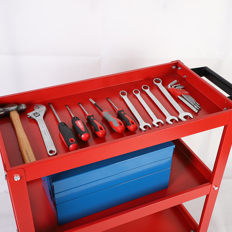 3 Layer Trolley Hand Push Tool Cart Heavy Machinery Workshop ...