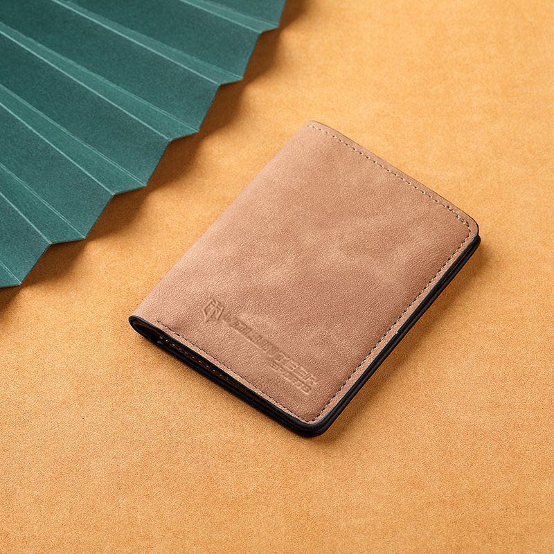 VOLUNTEER SUEDE Leathe Wallet For Men Slim Short Credit Card Holder ...