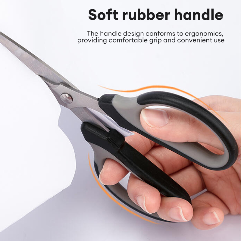 Deli Stainless Steel Scissors 6 inches (154mm) School Office Supplies ...