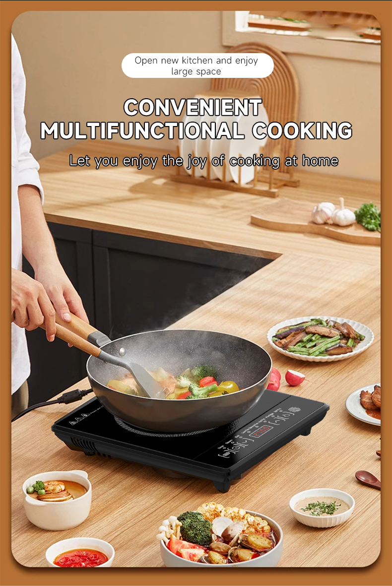 OOKAS Multifunctional Inverter Induction Cooker High Power 2200W Energy ...