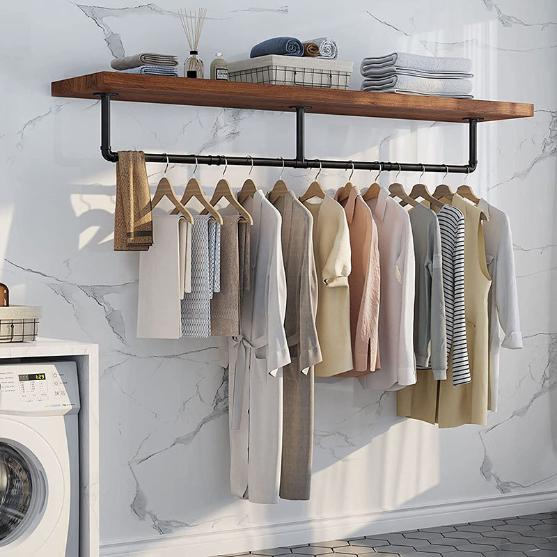 Metal Clothes Hanger Wall Mounted Sampayan Hanger Rack Clothing Storage ...