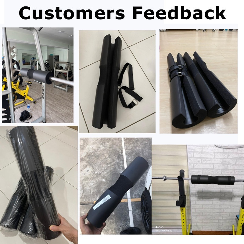 Barbell Pad Foam Sponge Padded Cover Gym WeightLifting Shoulder Back ...