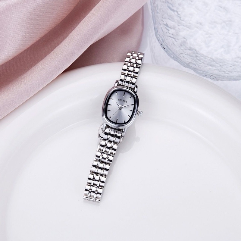 Relo Geneva Women Quartz Watch Luxury Oval Tonneau Shaped Vintage ...
