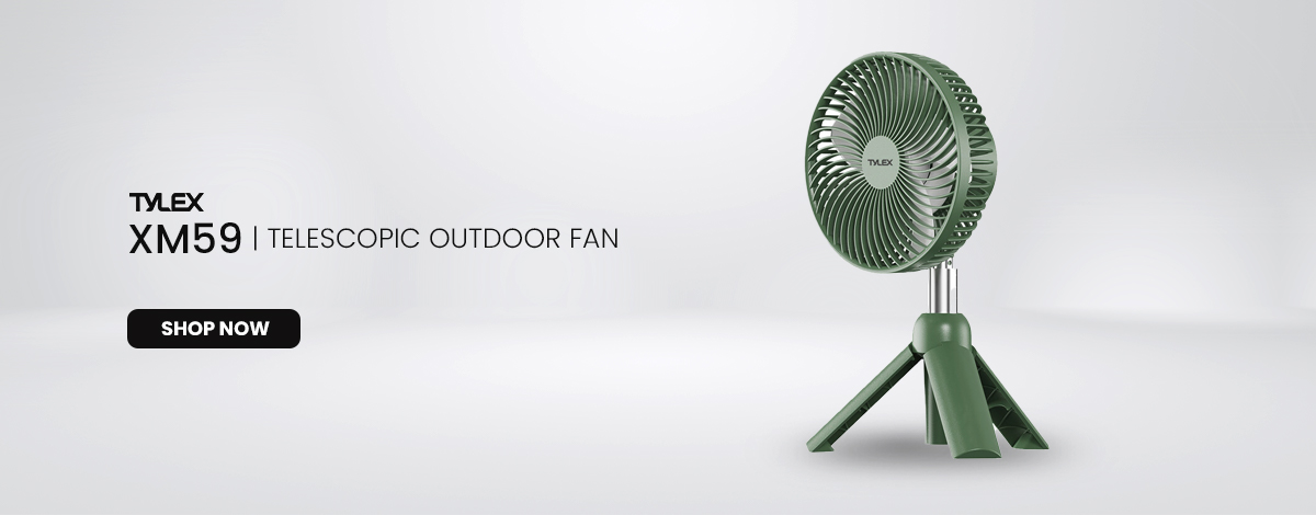 TYLEX XM59 Outdoor Mini Fan 4th Gear Is Natural Breeze 360 Adjustable 3 ...