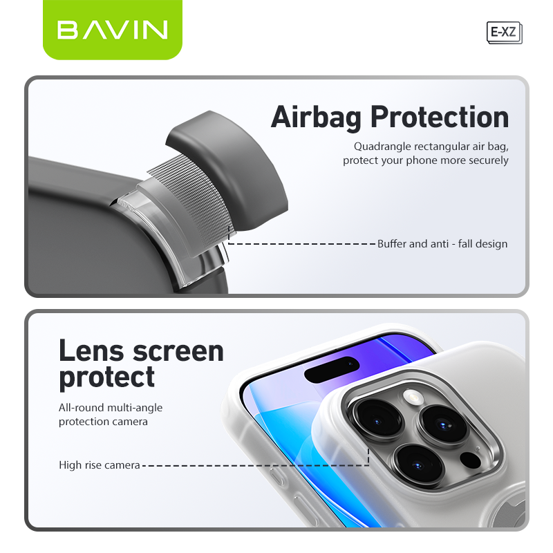BAVIN XZ Magnetic Ring Stand Case Shockproof Cover w/ Rotating Holder ...