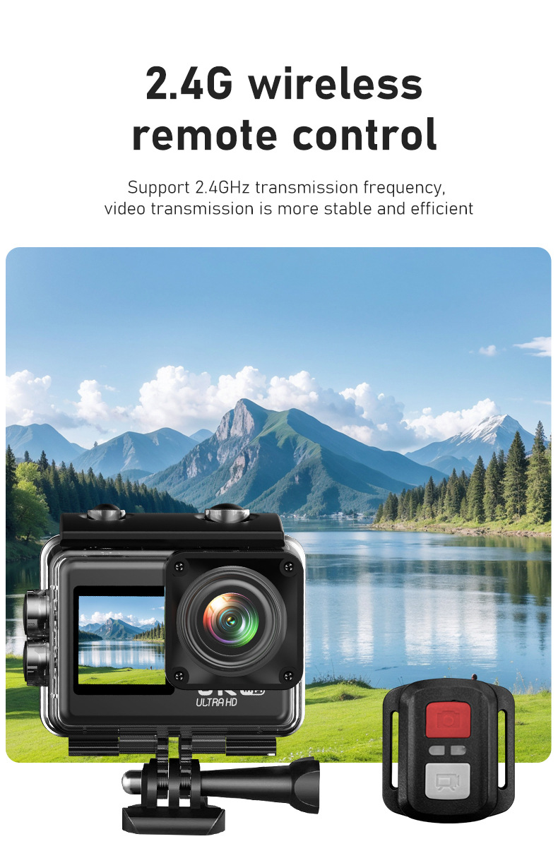 ALSTON A12 PRO action camera 6K Sports Video Underwater Wireless WIFI ...