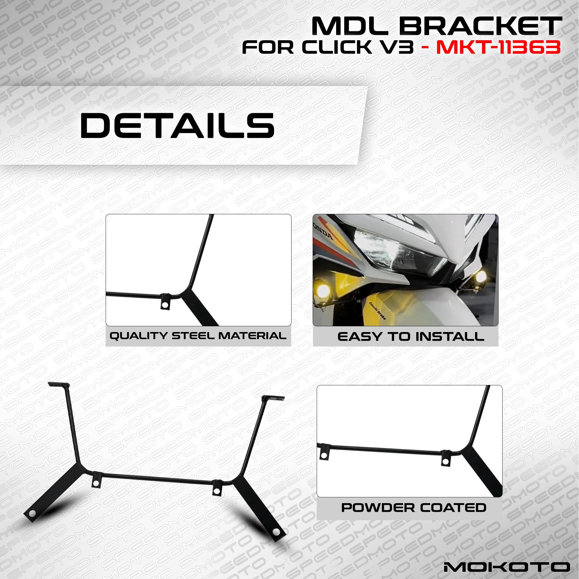 MOKOTO HONDA CLICK V3 LED BRACKET MKT-11363 MINI DRIVING LIGHT MOUNTING ...