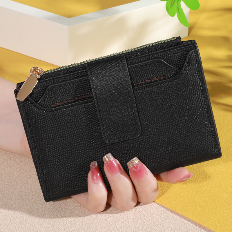 HIGH END Korean Simple Leather Woman Wallet Card Holder For Women Coin ...