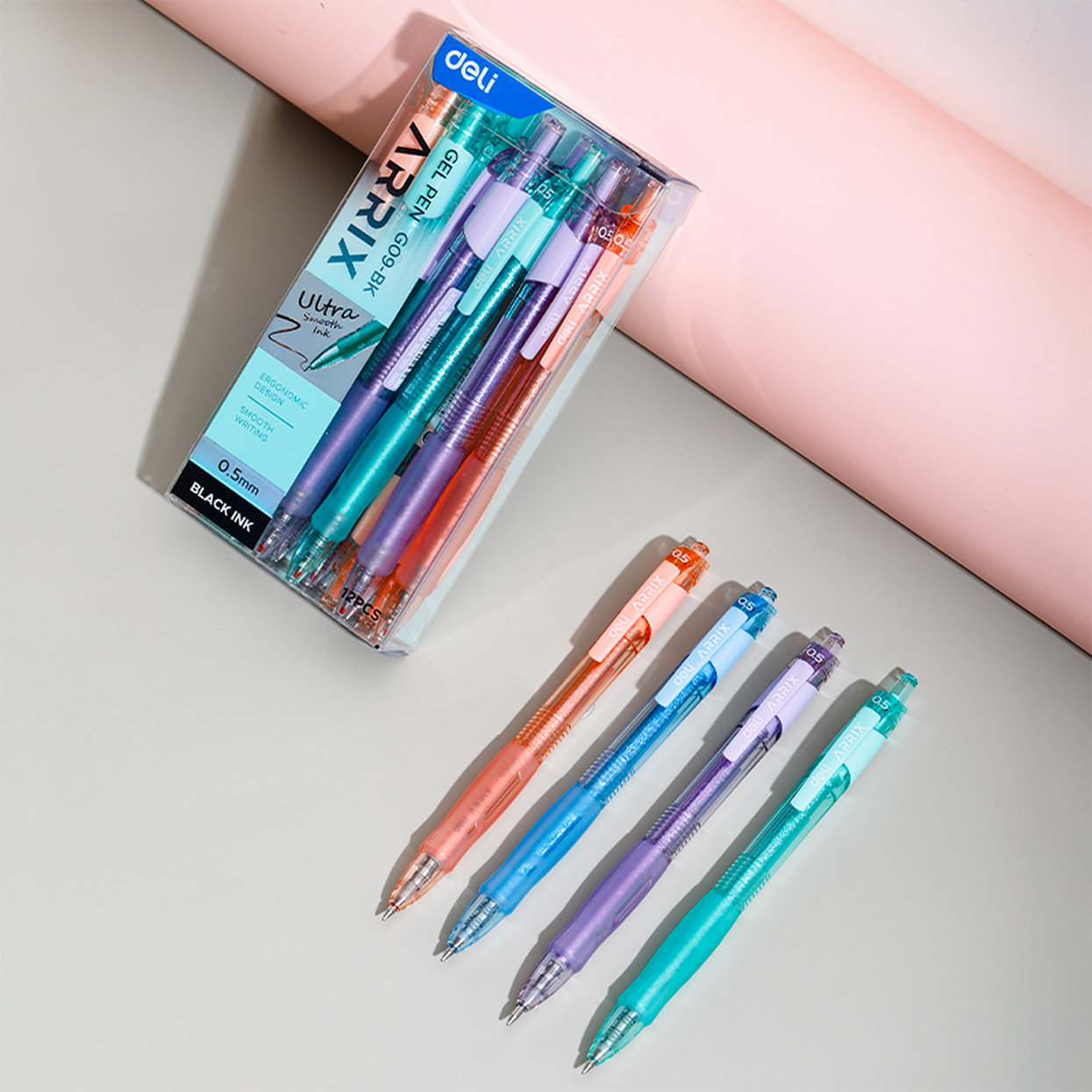 Deli Arrix Gel Pen 0.5mm 12pcs/box EG09 | Shopee Philippines