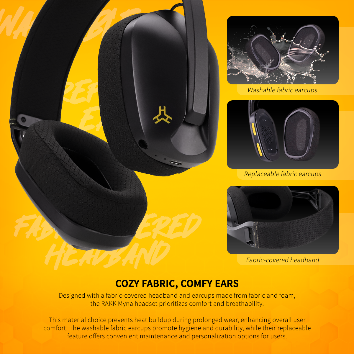 RAKK MYNA 7.1 Trimode Wireless Gaming Headset Black | Shopee Philippines