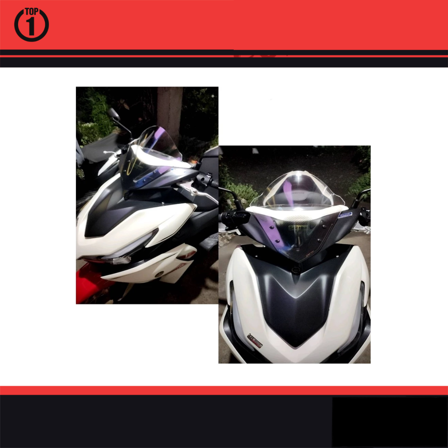 COD Sectbill Windshield Visor For Aerox 155 V2 Motor | Shopee Philippines