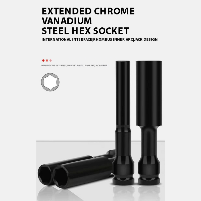 1/2 Drive Deep Socket Extended Impact Socket Set Long Hex Socket Head ...