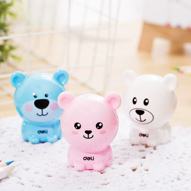 Deli 0573 Pencil Sharpener Cute Bear Sharpener | Shopee Philippines