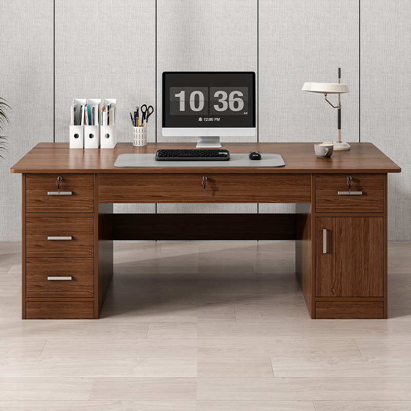 140CM Office Table With Drawer Cabinet Computer Table Home Modern ...