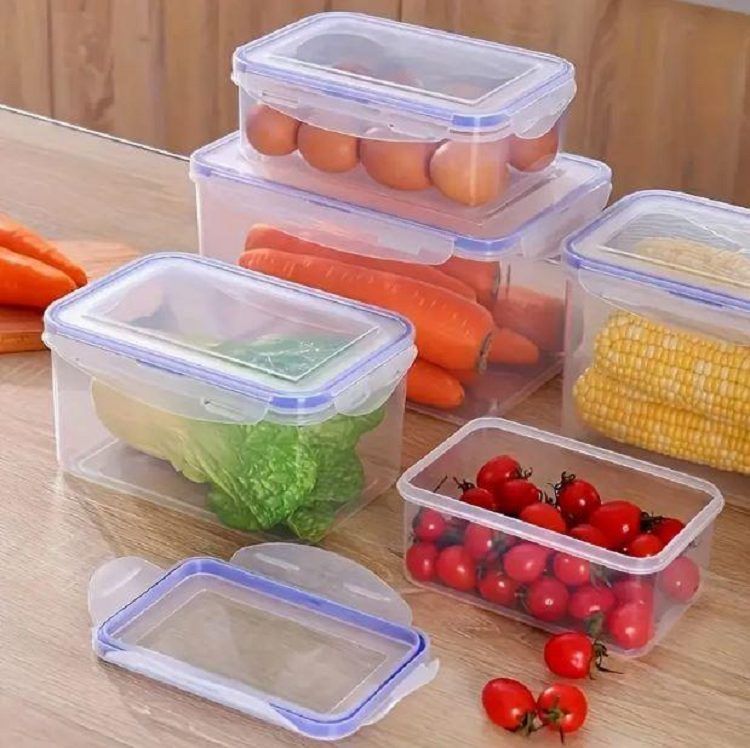Avinas 3pcs Rectangle Lunch Box Food Container Refrigerator Storage Box ...