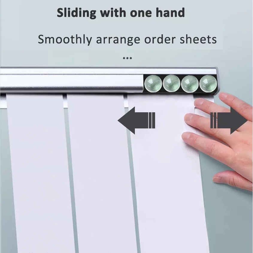 Restaurant Ticket Holder Receipt Holder Aluminum Order Rack Ticket Rack ...