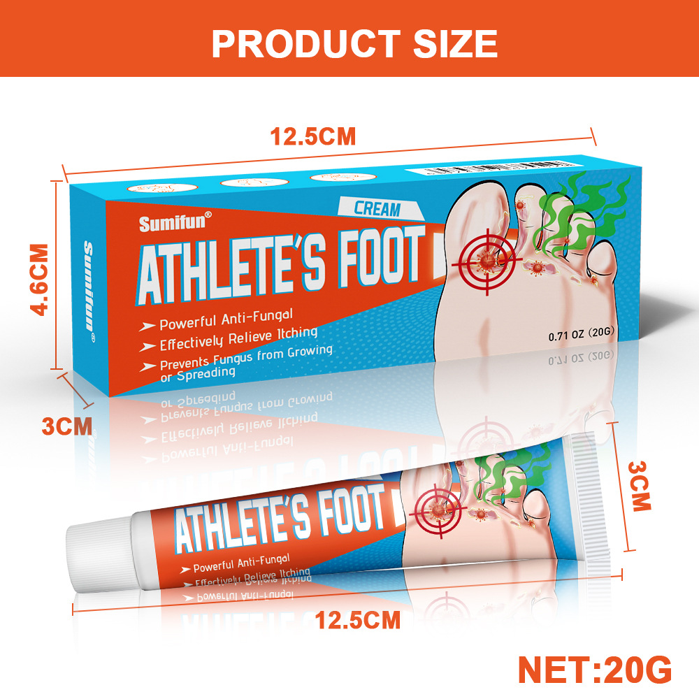 Foot Anti-fungal Athlete's Foot Cream Deodorant Cream Anti-Itch Odor Removing Beriberi Ointment ...
