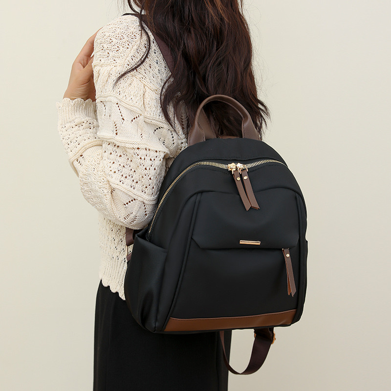 Mumu 9050 Nylon Women Back Pack College School Bag Waterproof Large ...