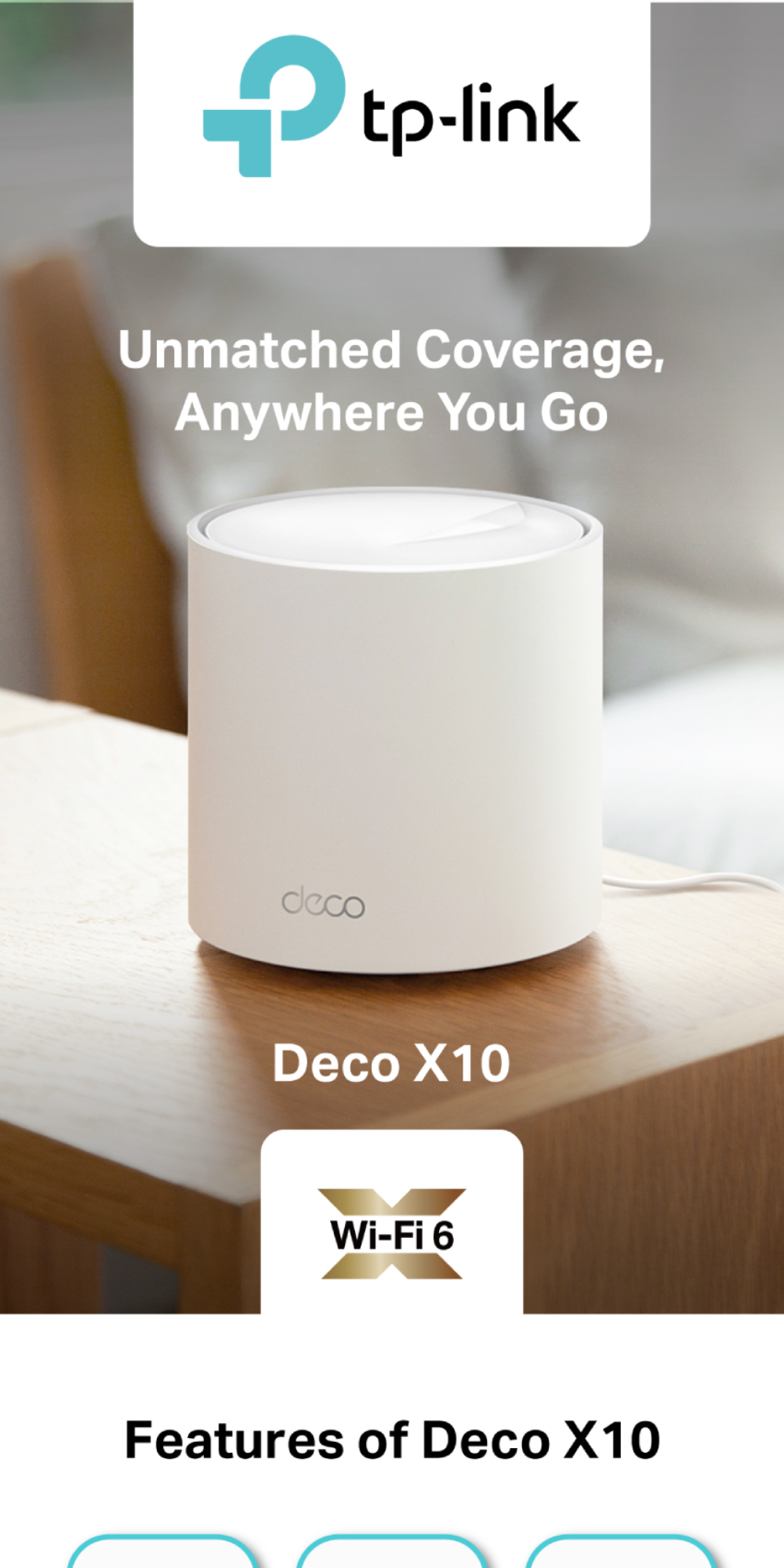 TP-Link Official Store | Deco X10 | AX1500 | Wi‑Fi Router | Wi-Fi Mesh ...