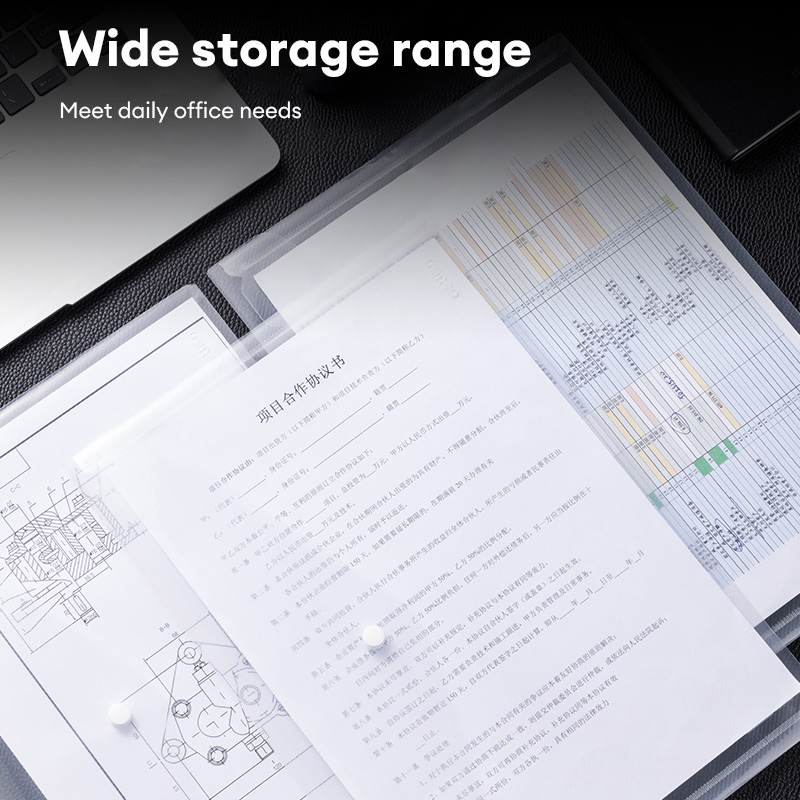 Deli A4 File Folder Transparent Clear Plastic File Folder Storage Pouch 8308AS | Shopee Philippines