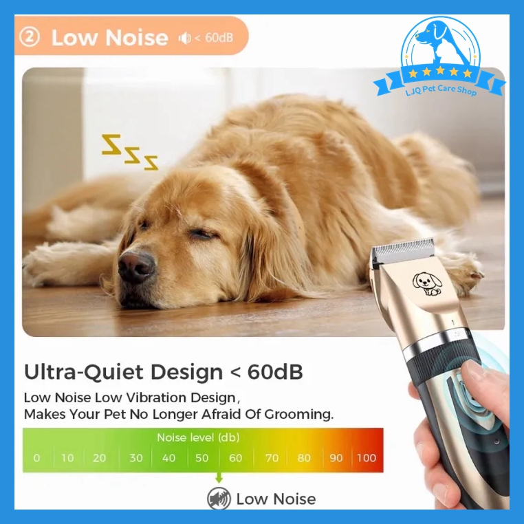Rechargeable Dog Razor Grooming kit Heavy Duty Pet Shaver Clipper Razor ...