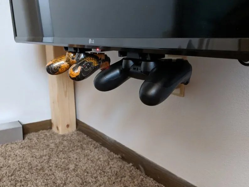 Under Table Game Controller Holder Handle Bracket Hanging Storage Rack ...